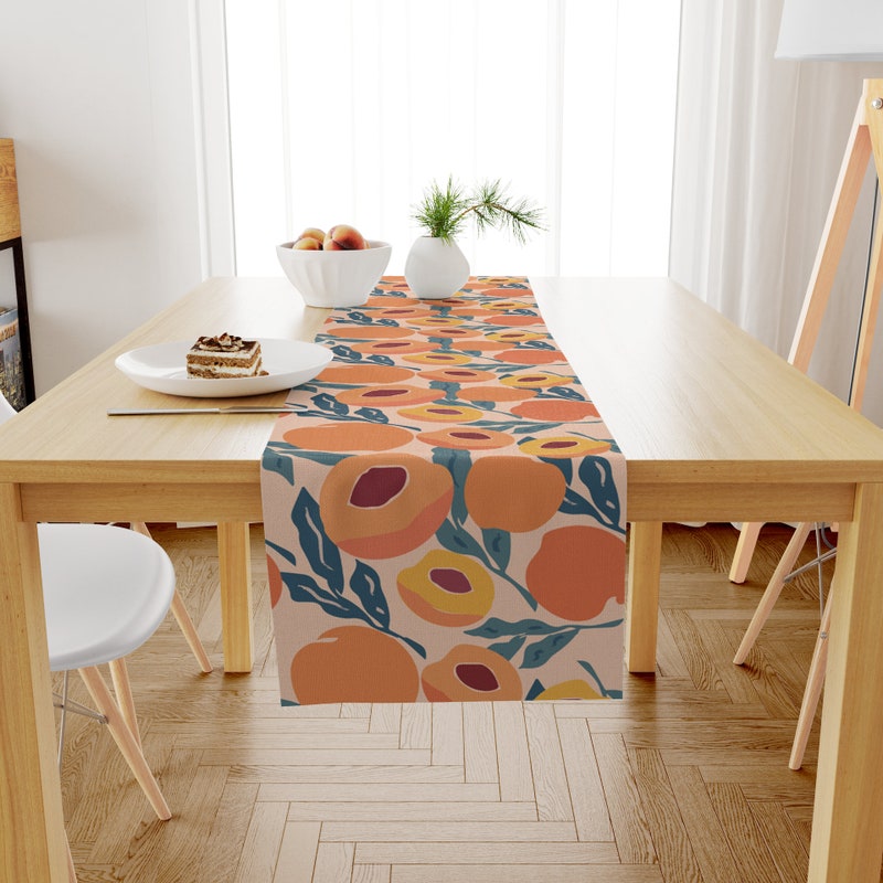 Peach Table Runner - Etsy