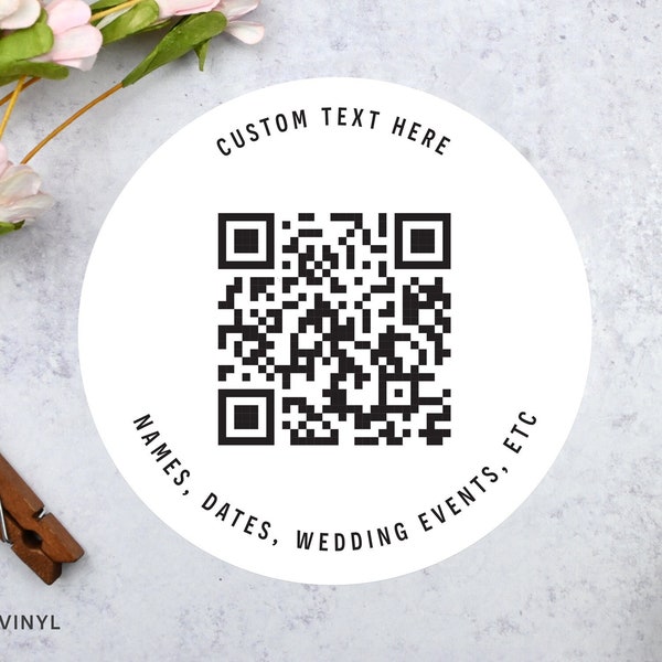 Qr Code Personalised Wedding - Etsy