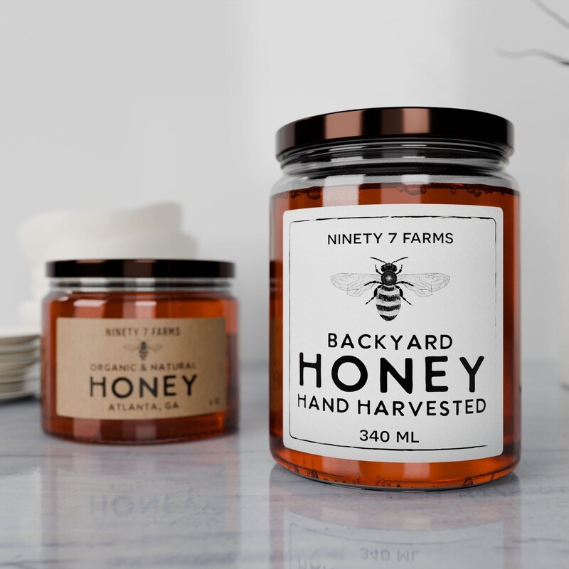 Honey Jar Labels - Etsy
