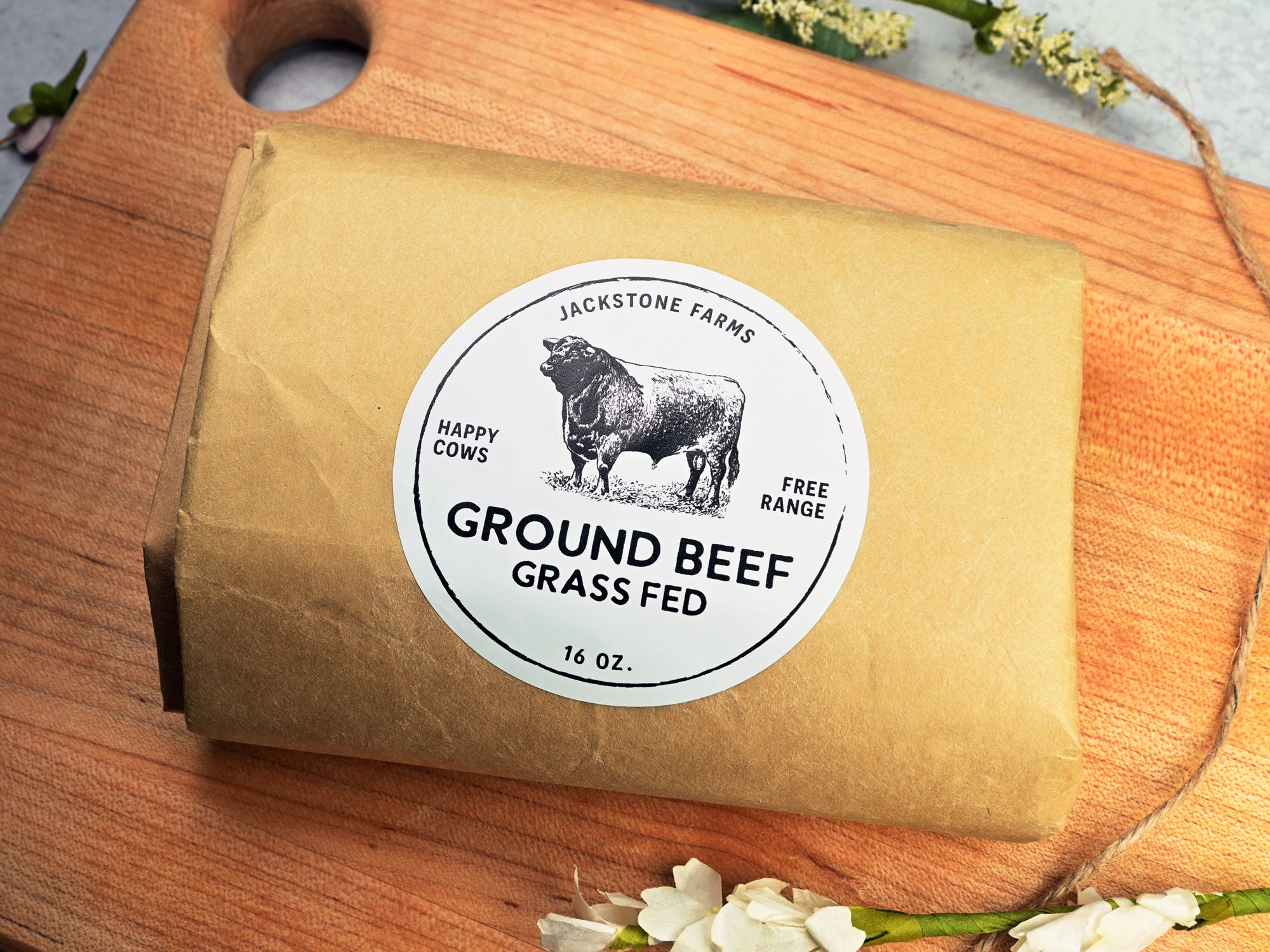 Custom Ground Beef Label: Vintage Farm Stickers, Personalized - Etsy
