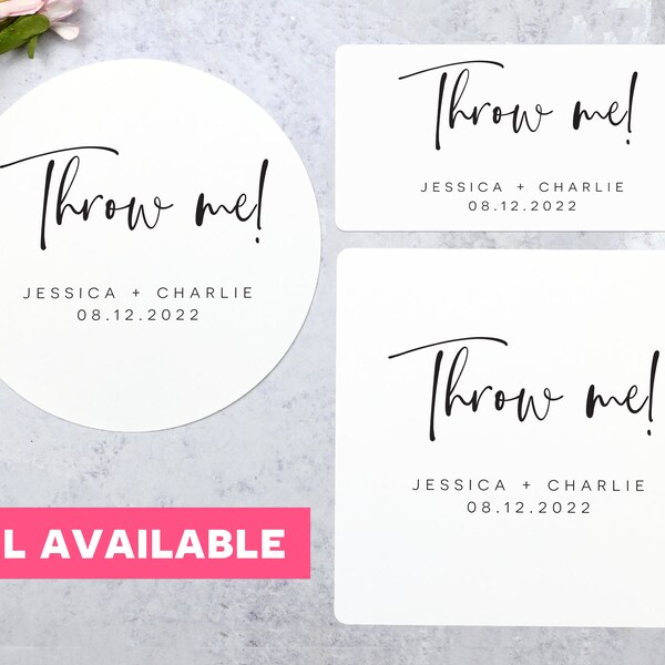 Wedding Toss Labels - Etsy