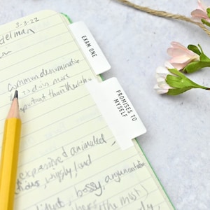 Custom Planner Tabs: 18 Double Sided, Minimalist Labels - Etsy