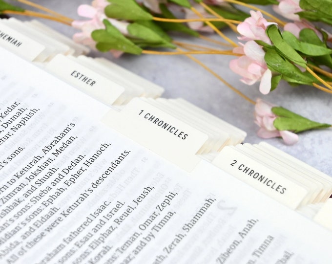 Bible Tabs Printable for Journaling Bible | Bible Divider for Chapter ...