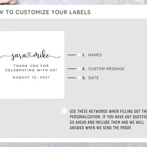 Personalized Heart Swash Name Sticker Labels - Wedding Favor, Gold Foil ...