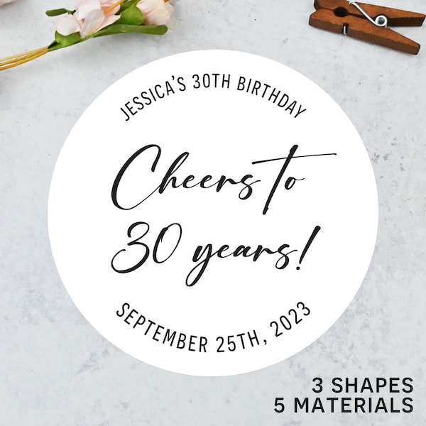 Cheers to 50 Years Stickers - Etsy