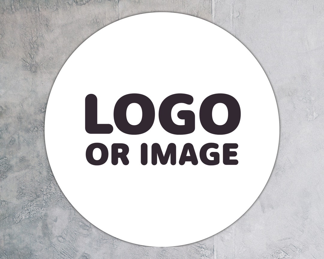Custom Circle Sticker, Use Your Logo or Any Image, Water and Oil ...