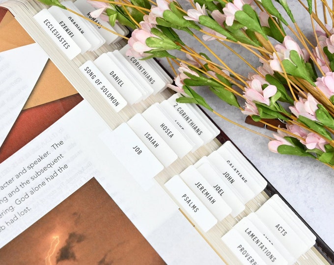 Bible Tabs Printable for Journaling Bible | Bible Divider for Chapter ...