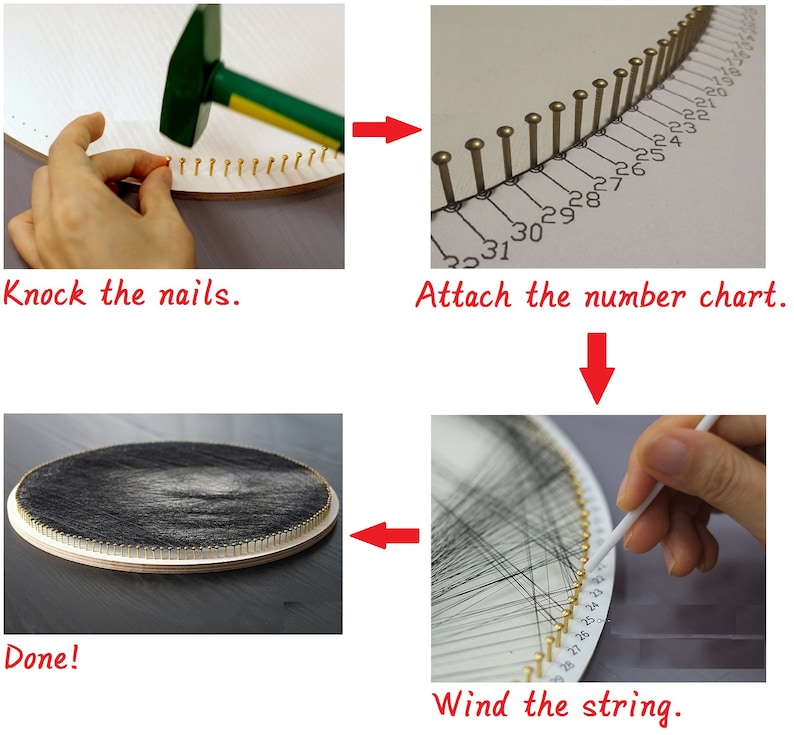 DIY String Art Customized Personalized Gift (portrait/logo/design) - Etsy