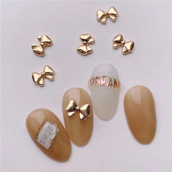 Bow Nail Charms - Etsy
