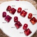 Ruby Red Magnetic Velvet Gel Nail Polish UV/LED Korean Glitter Nail Art ...