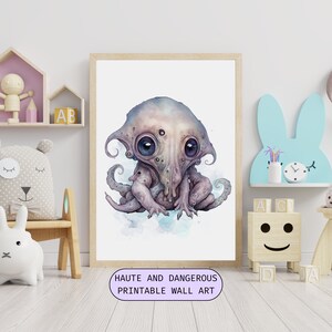 Baby Dnd Monster Printable Art Set of 3, Nursery Decor, Dungeon and ...