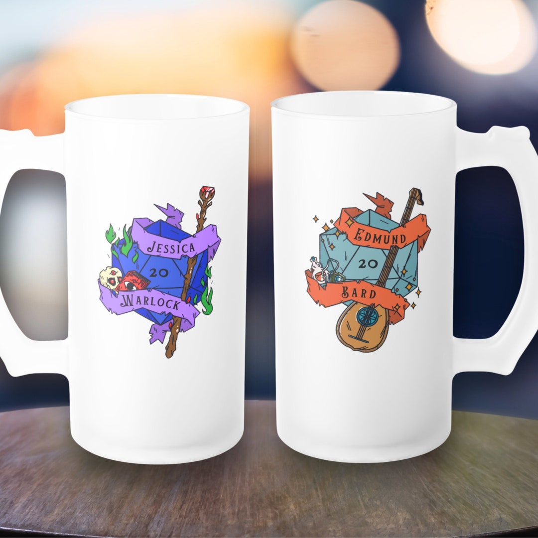 Personalized Dnd Beer Stein With Name / Class Customizable Dungeons and ...