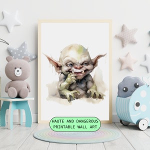 Baby Dnd Monster Printable Art Set of 3, Nursery Decor, Dungeon and ...