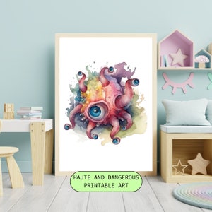 Baby Dnd Monster Printable Art Set of 3, Nursery Decor, Dungeon and ...