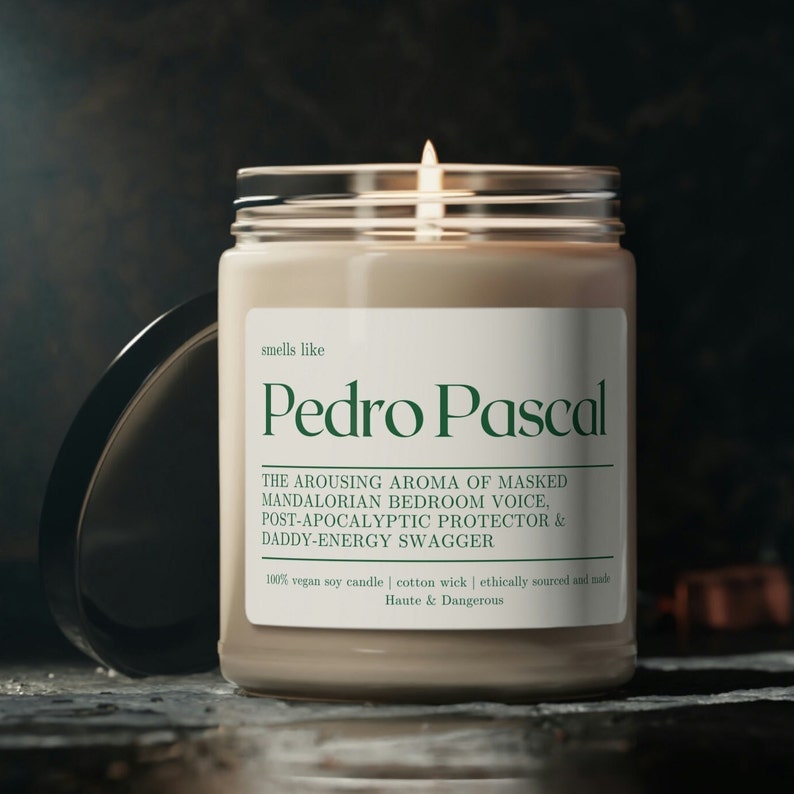 Pedro Pascal Candle, Fan Gift, Pedro Pascal Merch, Joel, Fictional Men ...