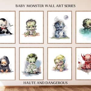 Baby Monster Art Print Set, Nursery Decor, Baby Monsters Prints ...