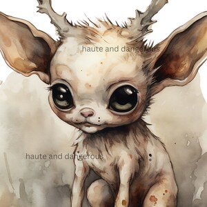 Cryptid Nursery Art Printable Set of 5, DIY Nursery Decor, Baby ...