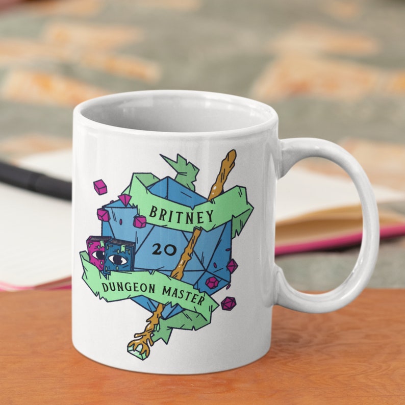 Personalized Dnd Mugs With Name Customizable Dungeons and - Etsy