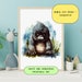 Cryptid Nursery Art Printable Set of 5, DIY Nursery Decor, Baby ...