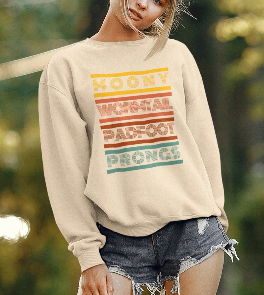 DISCONTINUED Marauders 70's Retro Harry Fandom Sweatshirt 1970s Moony ...