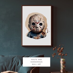 Set of 3 Baby Slashers Printable, Digital Download Wall Art, Horror ...