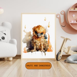 Magical Baby Creature Nursery Printable Art Set of 7, DIY Nursery Decor ...