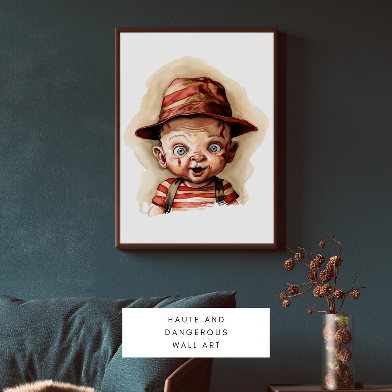 Set of 3 Baby Slashers Printable, Digital Download Wall Art, Horror ...