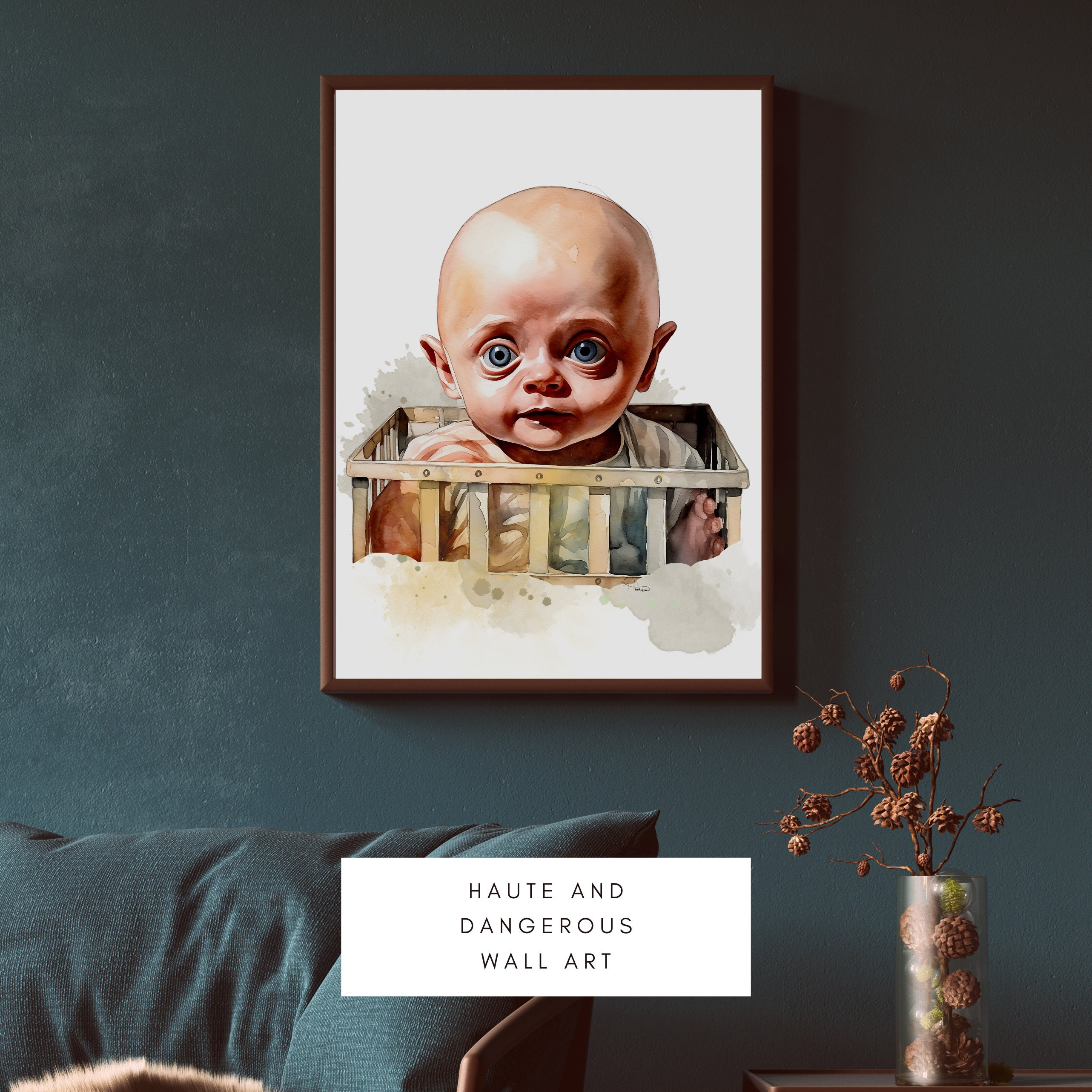 Set of 3 Baby Slashers Printable, Digital Download Wall Art, Horror ...