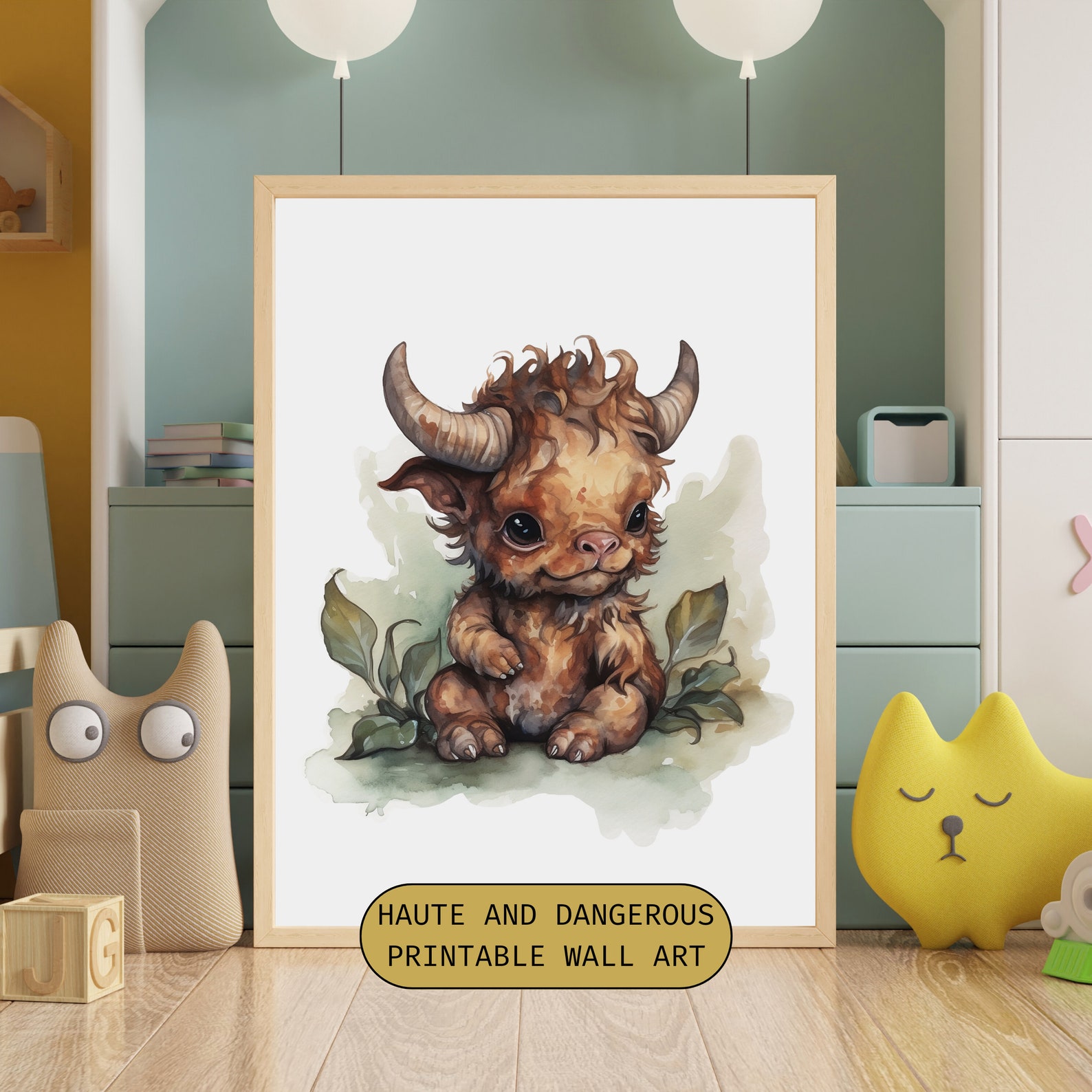 Mythology Nursery Art Printable Set of 3, DIY Nursery Decor, Baby ...