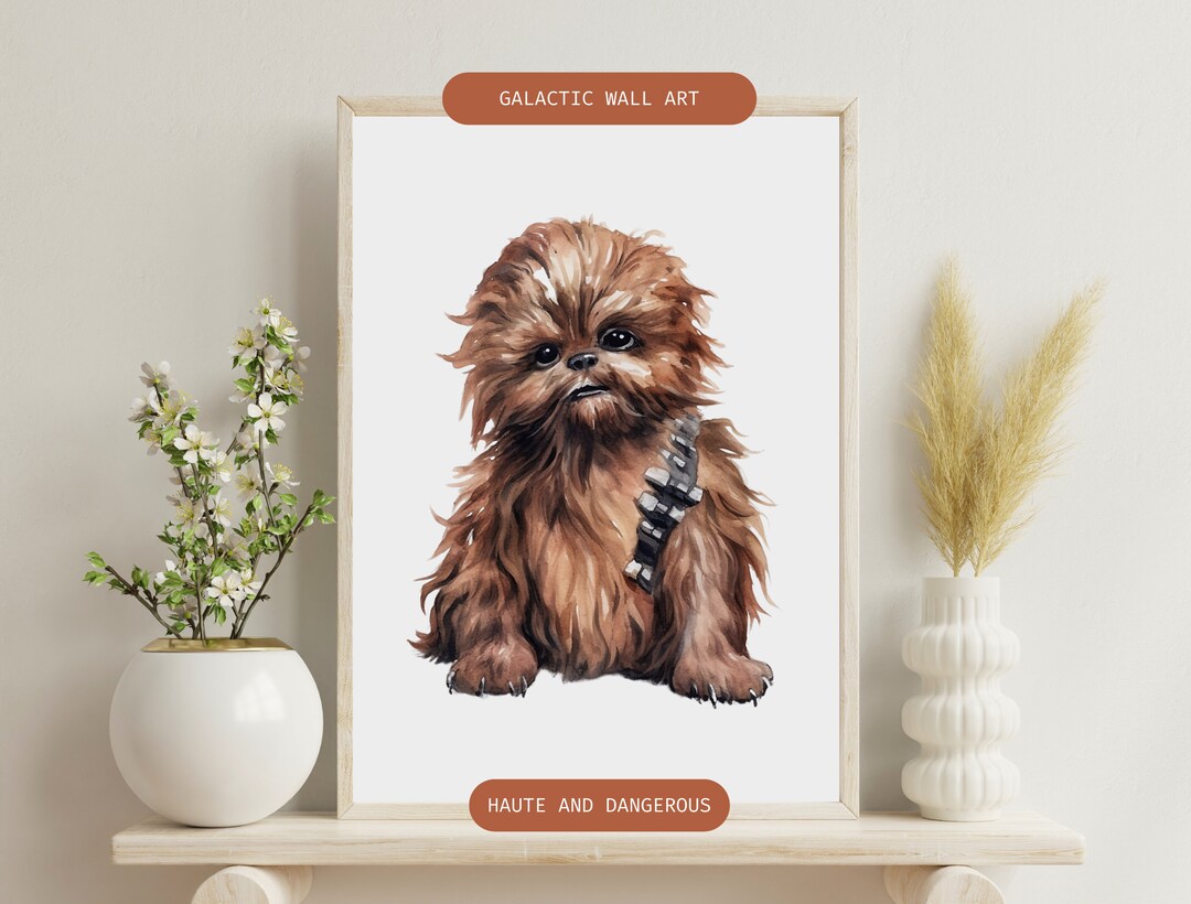 Baby Chewie Printable, Star Galaxy Wars Kinderzimmer Kunst, Kunstdruck ...