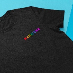 Maricona Embroidery Shirt | Latinx Rainbow Pride Queer Nation Wear Gay ...