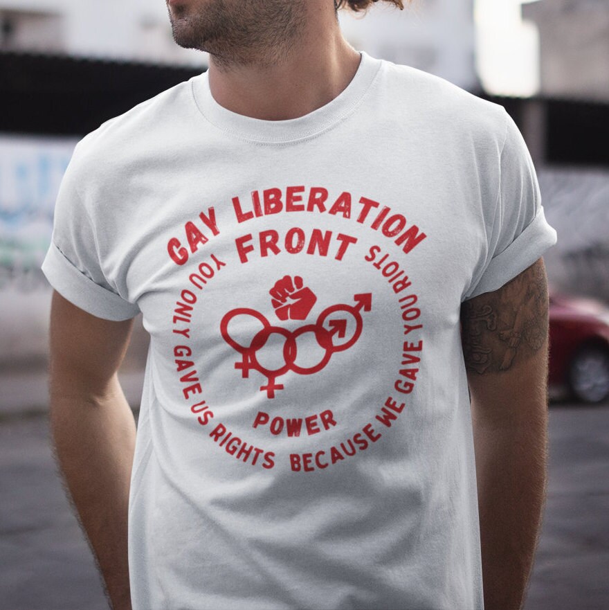 Gay Liberation Front Shirt LGBTQ Protest Riot Vintage Wear - Etsy