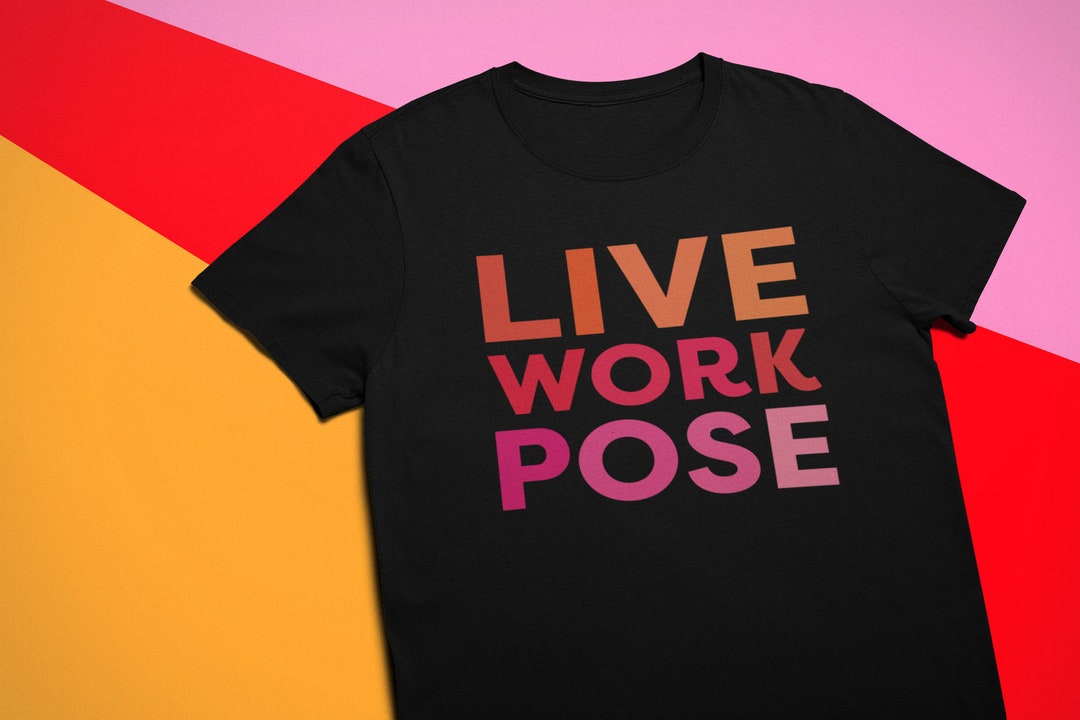 Live Work Pose T-shirt: Rainbow Pride Unisex Tee - Etsy