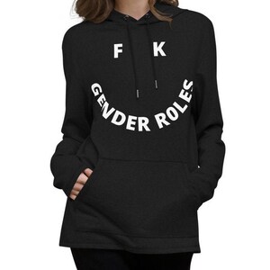 FK Gender Roles Hoodie | Nonbinary Clothing LGBTQ Wear They/them Queer ...