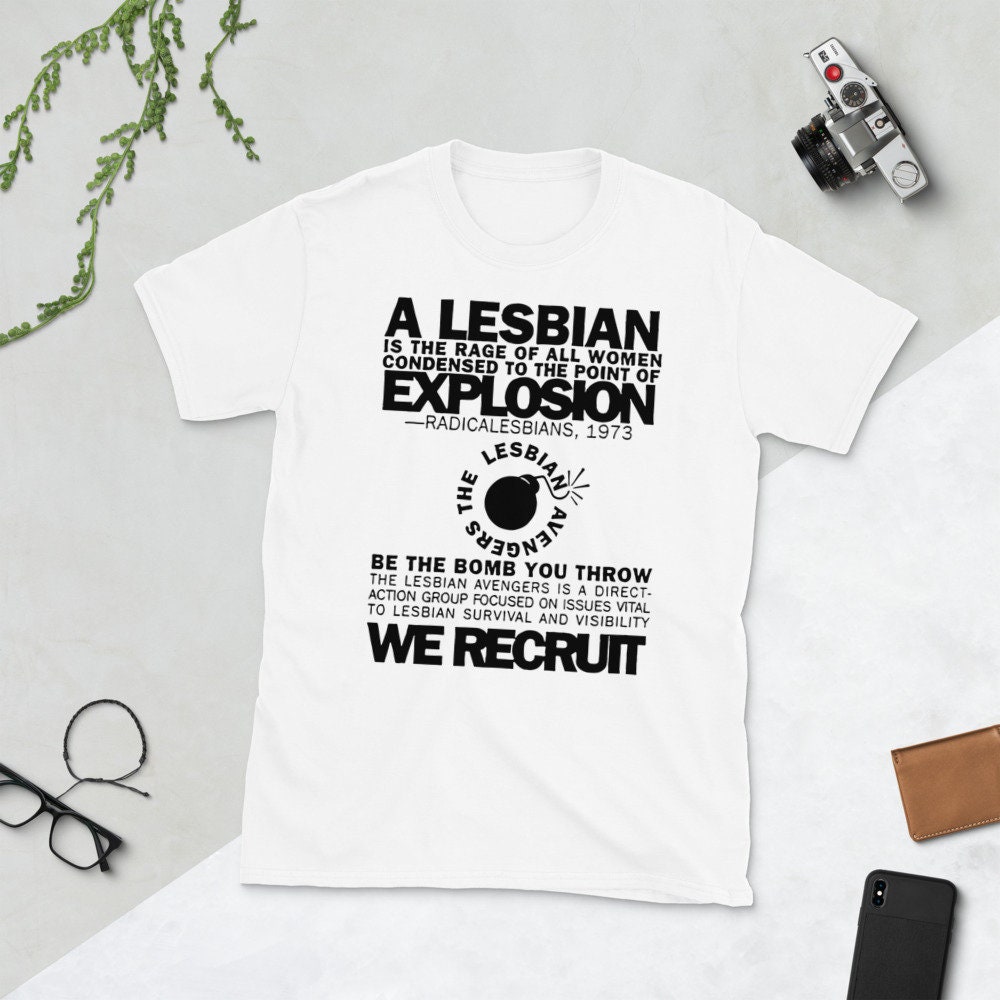 Lesbian Explosion Riot | Vintage Retro Lesbian Butch Lgbt Fun | Unisex ...