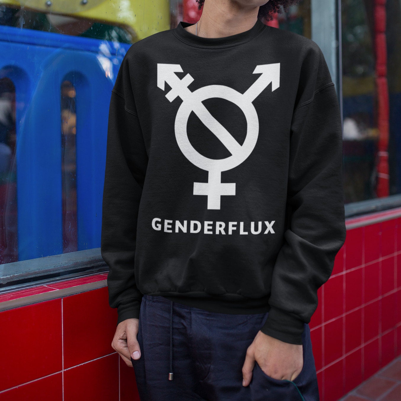 Genderflux Pride Sweatshirt: Nonbinary LGBTQ Unisex Clothing - Etsy