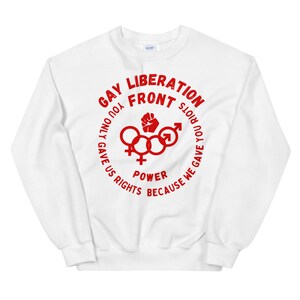 Gay Liberation Front Sweatshirt | LGBTQ Protest Riot Vintage Wear ...