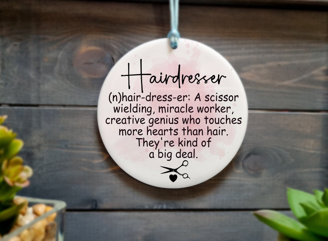 Hairdresser Gift, Hairdresser Hanging Plaque, Hairdresser Present ...