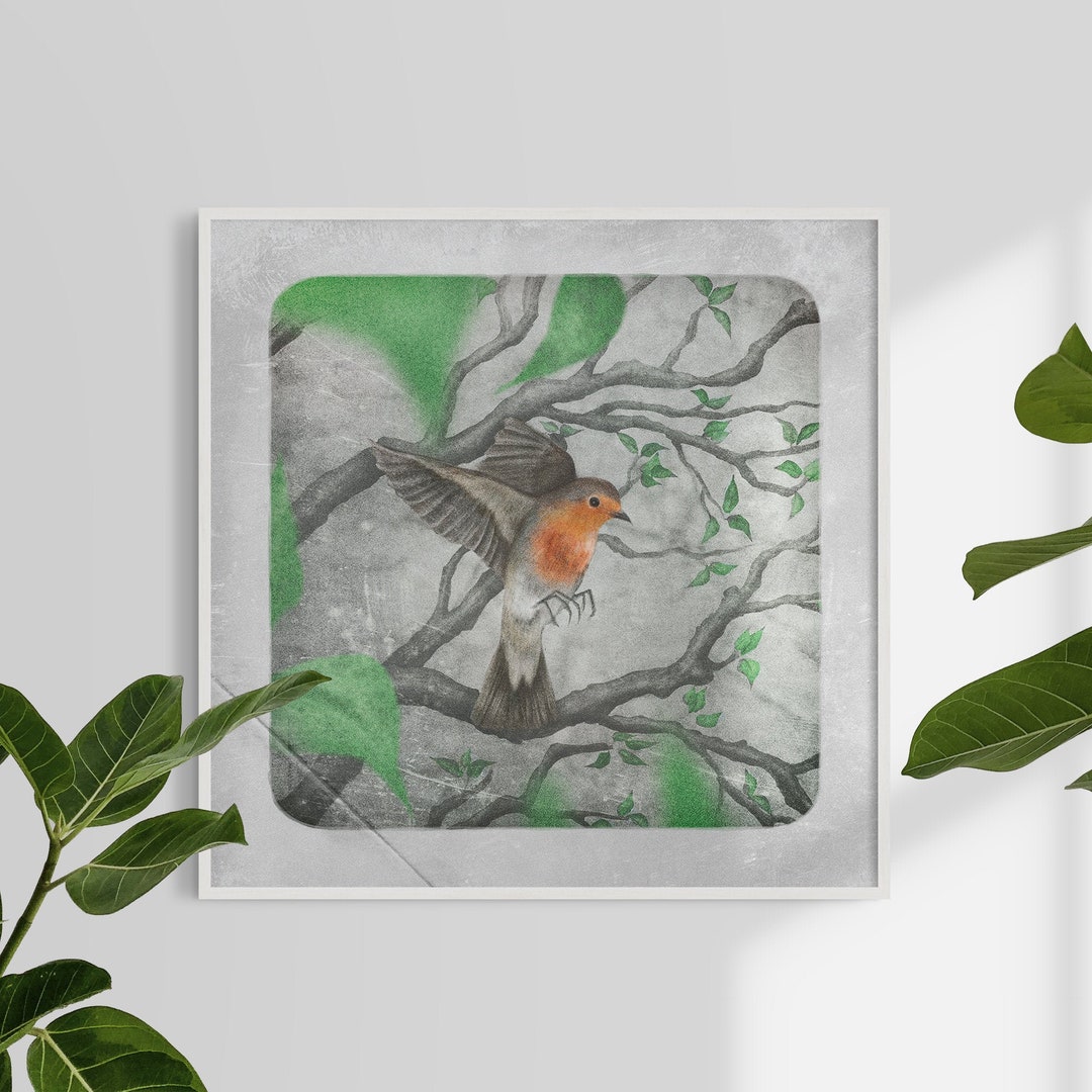Square Print | Robin Bird | Ophelia's Theme From "hamlet" by William ...