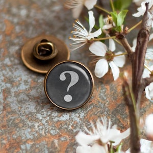 Exclamation Point and Question Mark Pins, 20 Mm, Typewriter Button ...