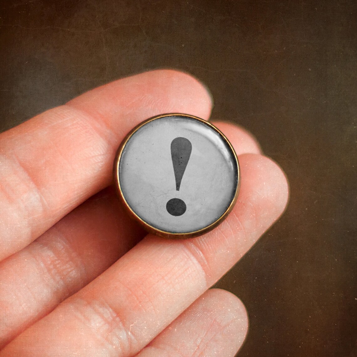 Exclamation Point and Question Mark Pins, 20 Mm, Typewriter Button ...