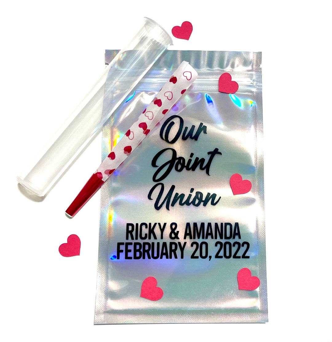 Our Joint Union 420 Wedding Favors Personalized Stash Bags - Etsy