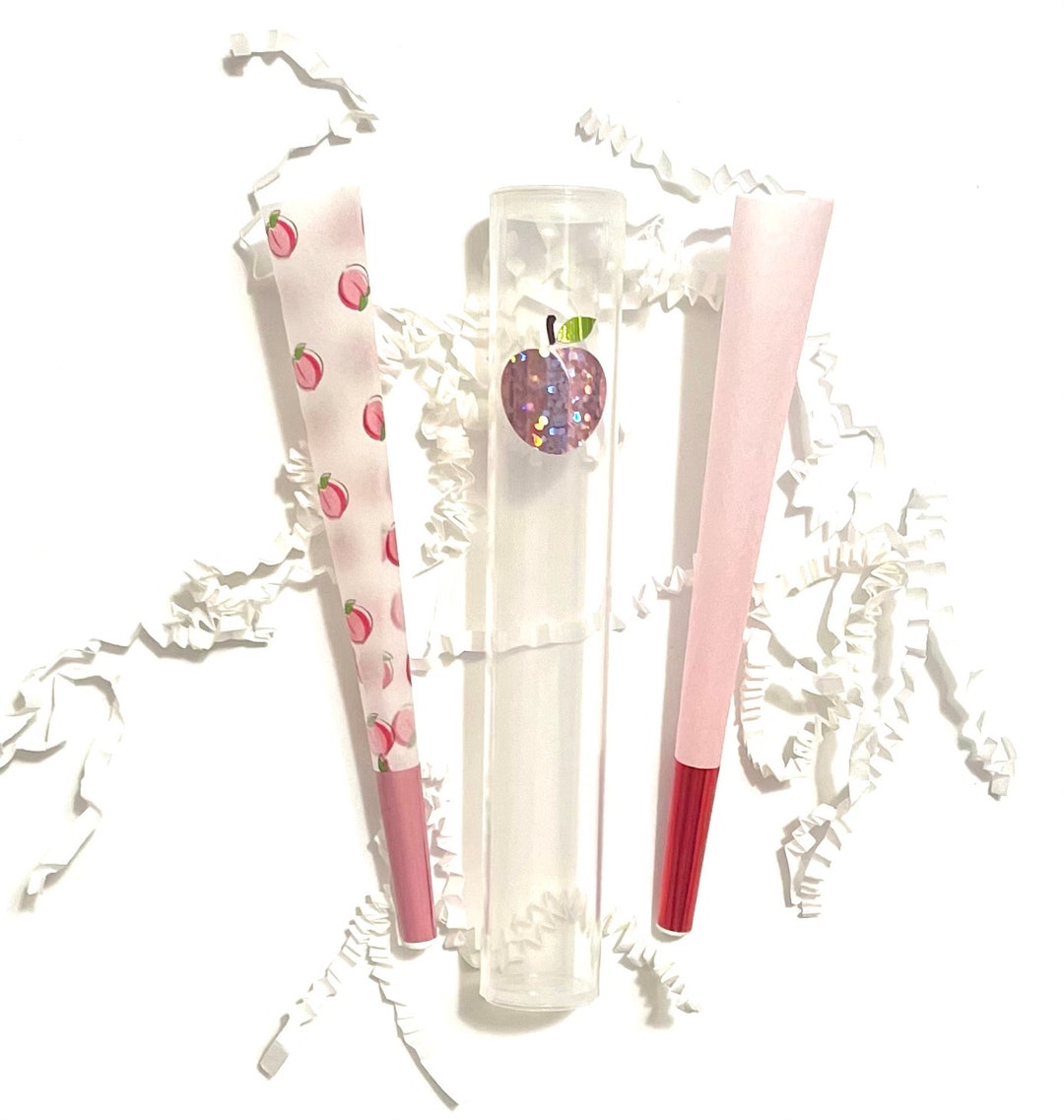 Peach Pre Roll Holder Pink Peach Pre Rolled Cone Peaches - Etsy