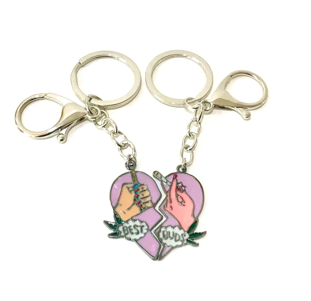 Best Buds Keychain Best Friend Stoner Gift 420 Key Chain - Etsy