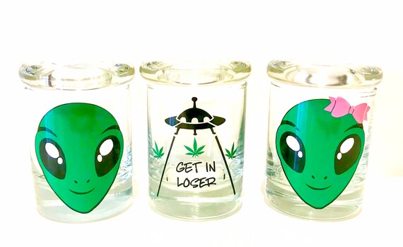 Alien Jar Set Alien Gift UFO Stash Jars 420 Stoner Gift | Etsy
