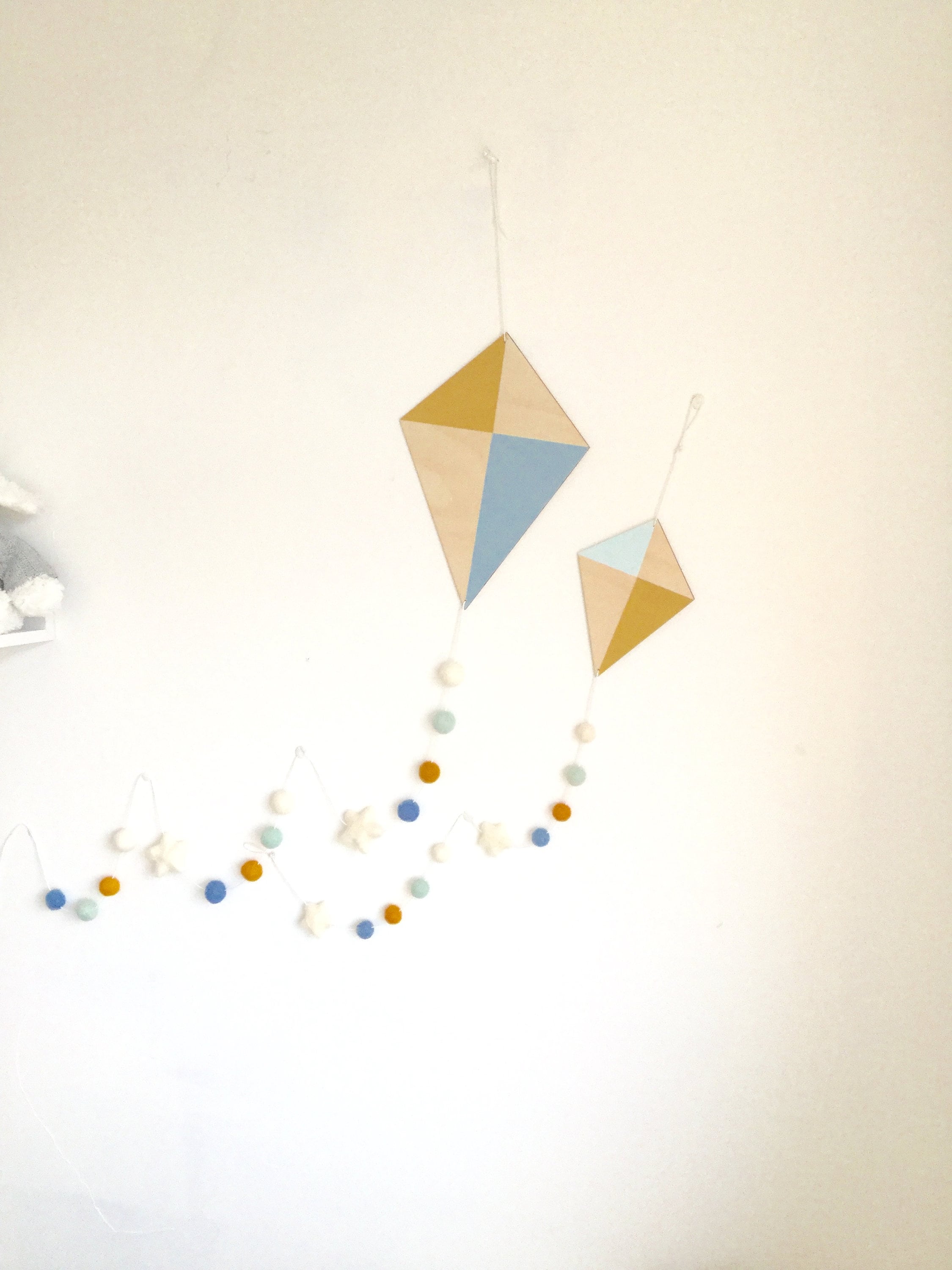 Daddy/mummy and Baby Kite / Set of Nursery Kite Wall Hanging / | Etsy