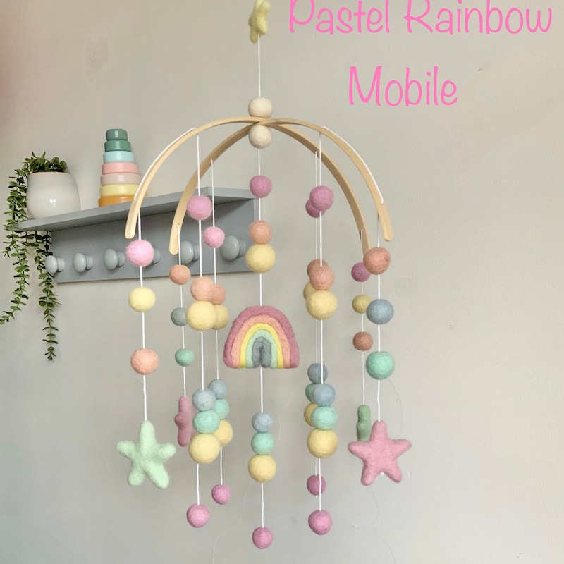 Rainbow Mobile - Etsy