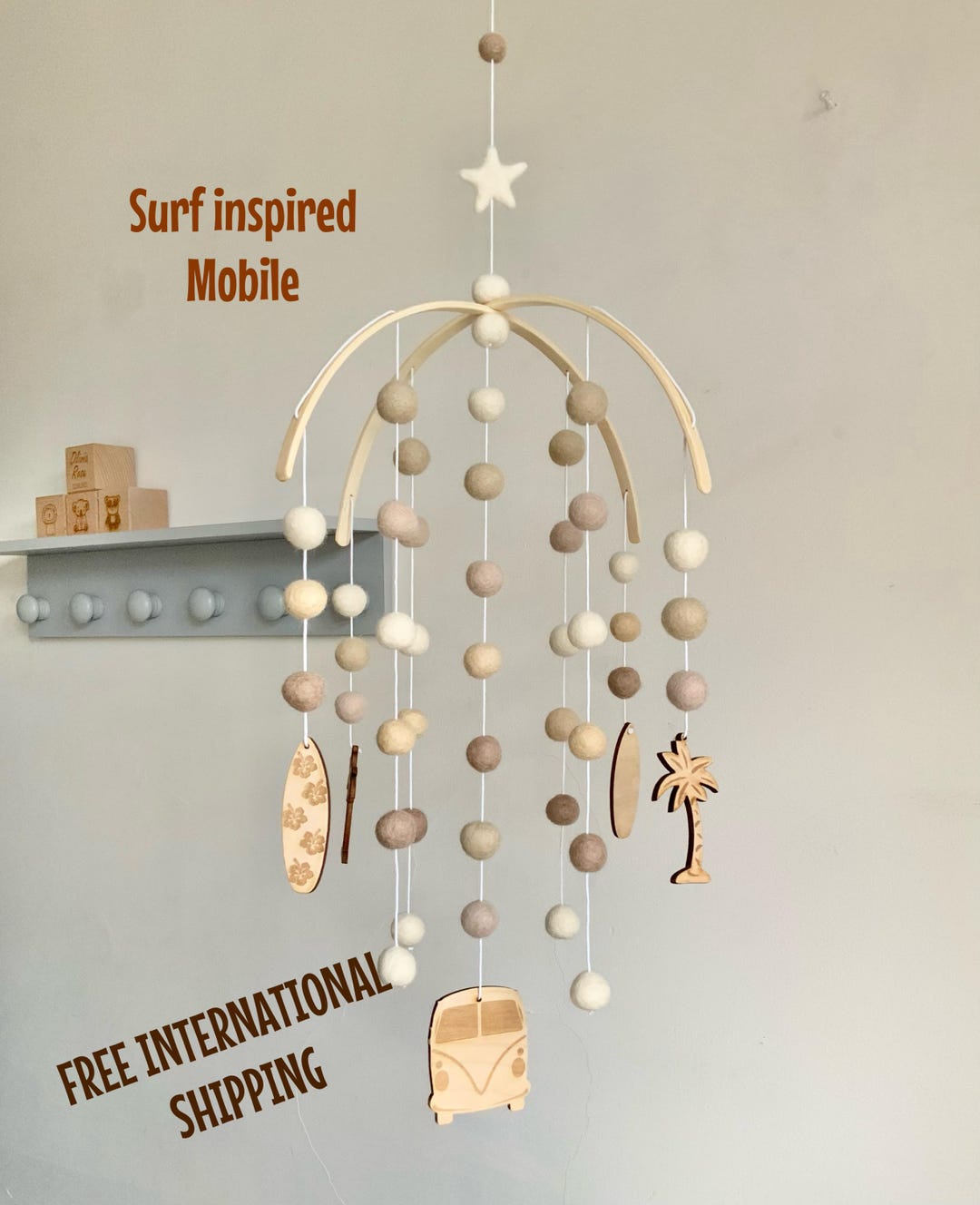 Surf Themed Baby Mobile / Surf Lovers Baby Mobile - Etsy