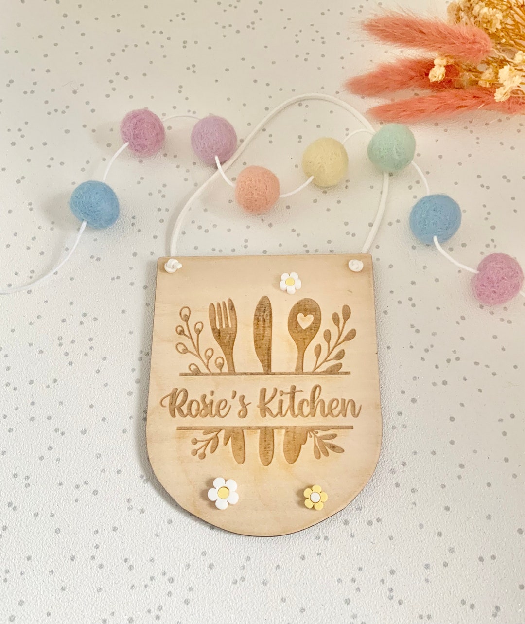 Personalised Children’s Play Kitchen Sign / Children’s Kitchen Sign ...