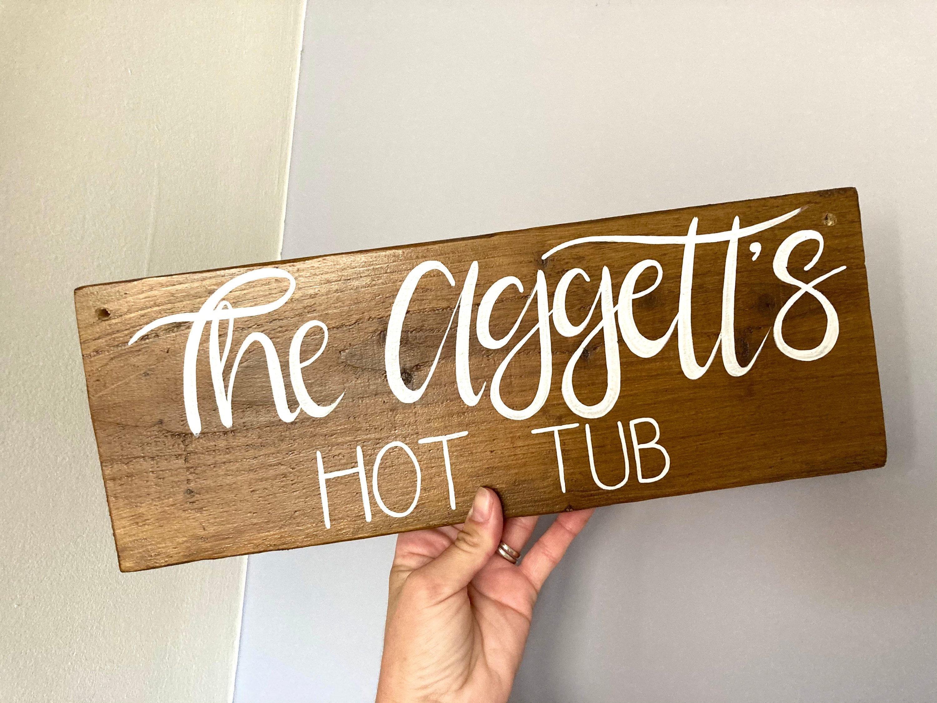 Hand painted rustic wooden garden sign | Etsy